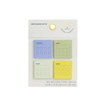 Post-it Sticky Notes Cube, Small Stick Pack, Bright Colors, 1 7/8 in x ...
