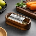 Egooesam Cheese Grater with Container - Stainless Steel Lemon Zester ...