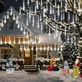 DONGPAI LED Meteor Shower Lights, 30 CM 8 Tube, Outdoor Fairy Lights ...