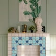 36PCS Vintage Blue Peel and Stick Tile Stickers 4x4 inch Wall Stickers ...