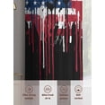 Abstract Art American Flag Sheer Curtains for Living Room Bedroom ...