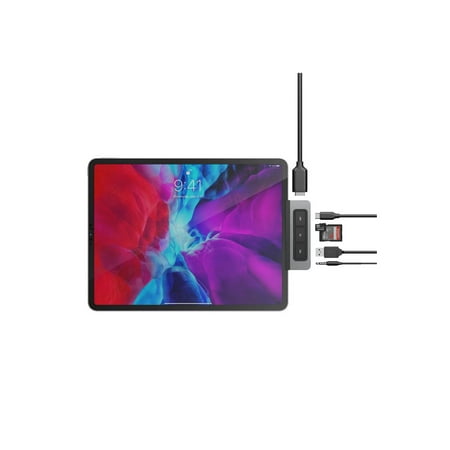 HyperDrive 6-in-1 USB-C Media Hub - Docking station - USB-C - HDMI - for Apple 10.9-inch iPad ...
