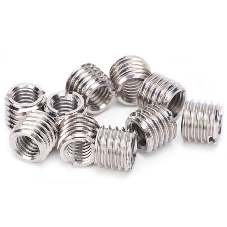 Cergrey Stainless Steel Insert Nut,Thread Repair Sleeve,10Pcs Repair ...