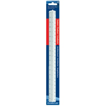 Arteza Architect Ruler, Triangular, Scale, 12" - Walmart.com