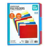 Pen+Gear File Folders, Letter Size, Assorted Colors, 25 Count, Tabs for ...