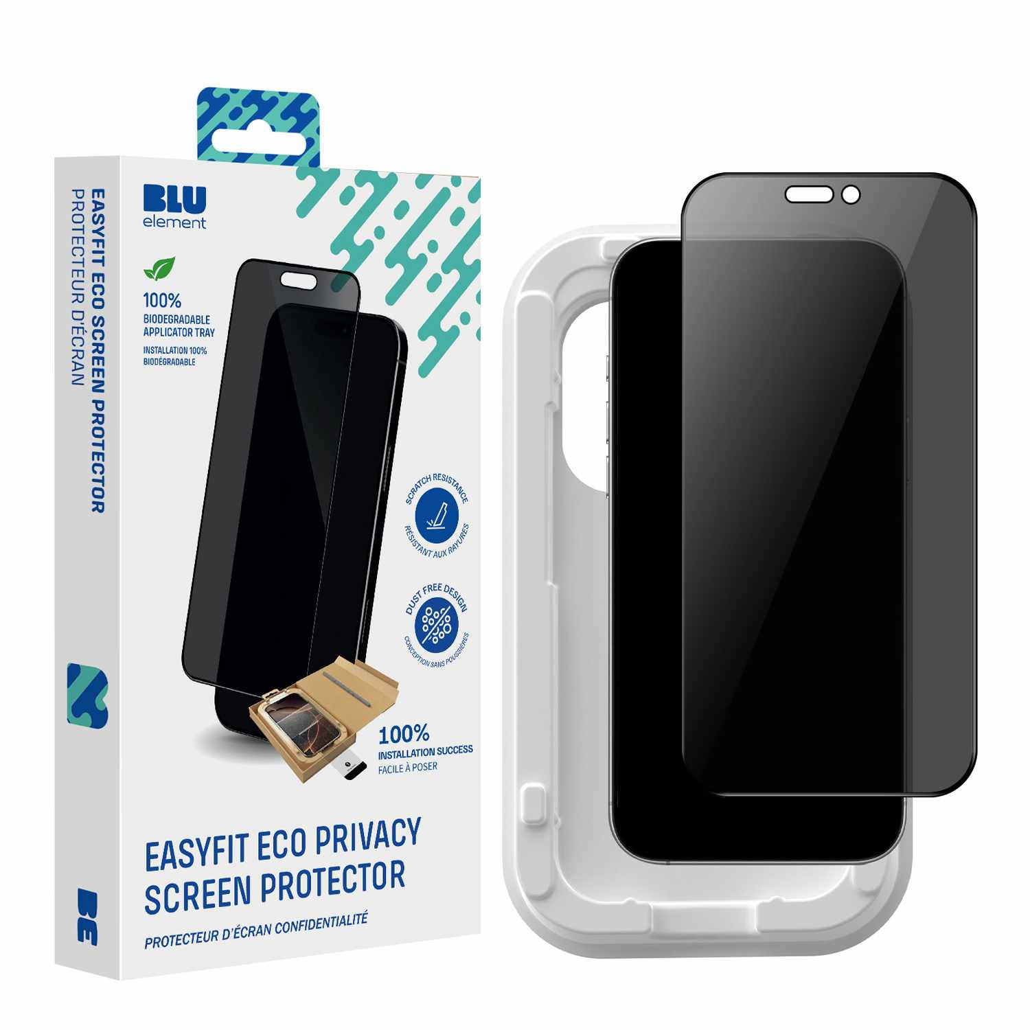 Blu Element Easyfit Privacy Eco Screen Protector For Iphone 17 Pro