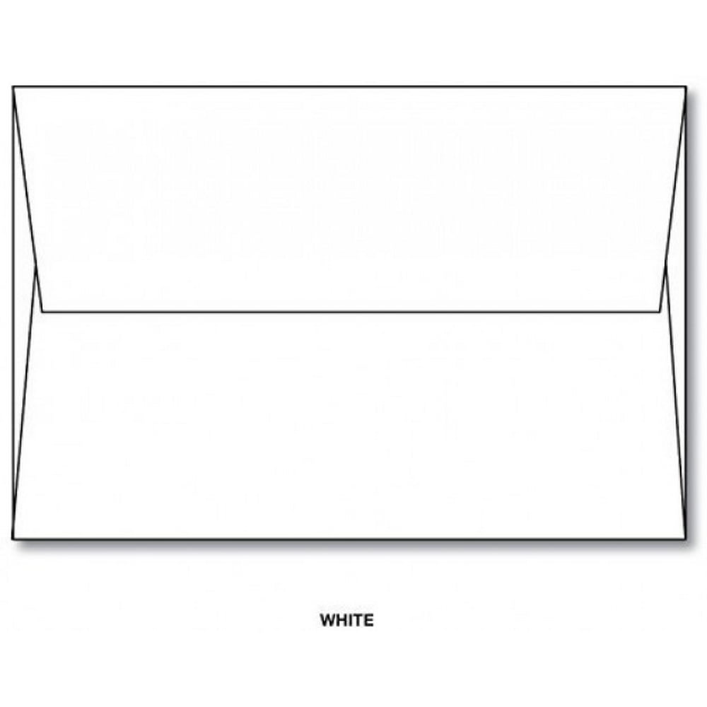 A8 White Envelope 24lb. Size 5 1/2" X 8 1/8" (50 Per Pack) - Walmart ...