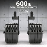 Synergee Farmer Walk Handles, Set of 2, 600lb Capacity, Portable ...