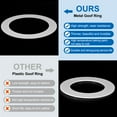 Uxcell 3.8" ID 5.3" OD Goof Rings for Recessed Light Gloss White Goof ...
