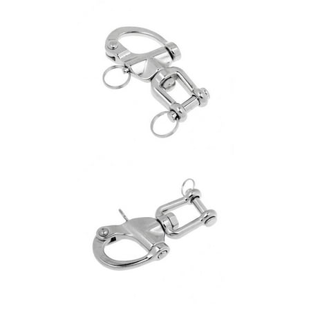 Pair of Stainless Steel Spring Clip Boat Hardware Anchor Rigging Clip ...