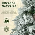 Flocked Christmas Tree, Pre-Lit Artificial Christmas Tree With Multi ...