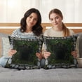 Dried Well Pillow Covers Set of 2, 3D Abstract Mysterious Ancient Stone ...