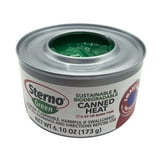 Sterno 2.25 Hour Canned Heat Ethanol Gel Chafing Fuel, USDA Certified ...