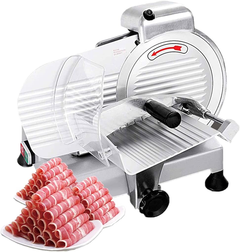 Kolice Commercial Electric Semi-Automatic Meat Slicer-240W 10'' Blade ...