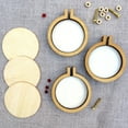Frogued DIY Handmade Mini Wood Embroidery Hoop Frame Craft Photo ...
