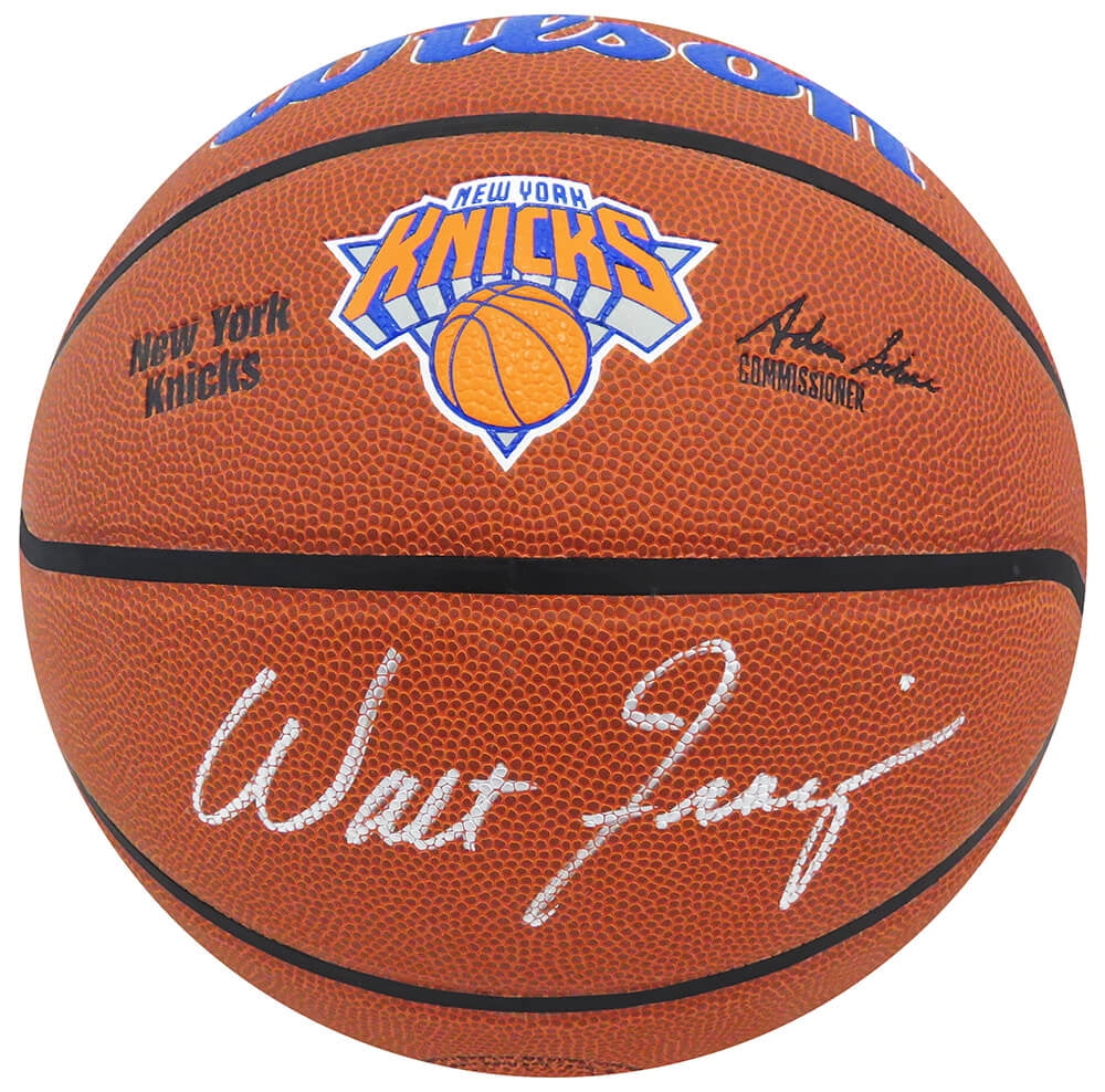 Walt Frazier Signed Wilson New York Knicks Logo NBA Basketball ...