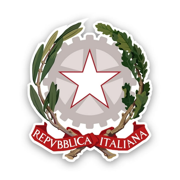 Italian Emblem Sticker Decal - Self Adhesive Vinyl - Weatherproof ...