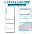 Dock Stairs, 500lbs Load Pool Steps, Adjustable Height Aluminum Dock ...