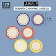 Round Canning Labels for Jars, Write On Label in 6 Colors (2", 120 ...