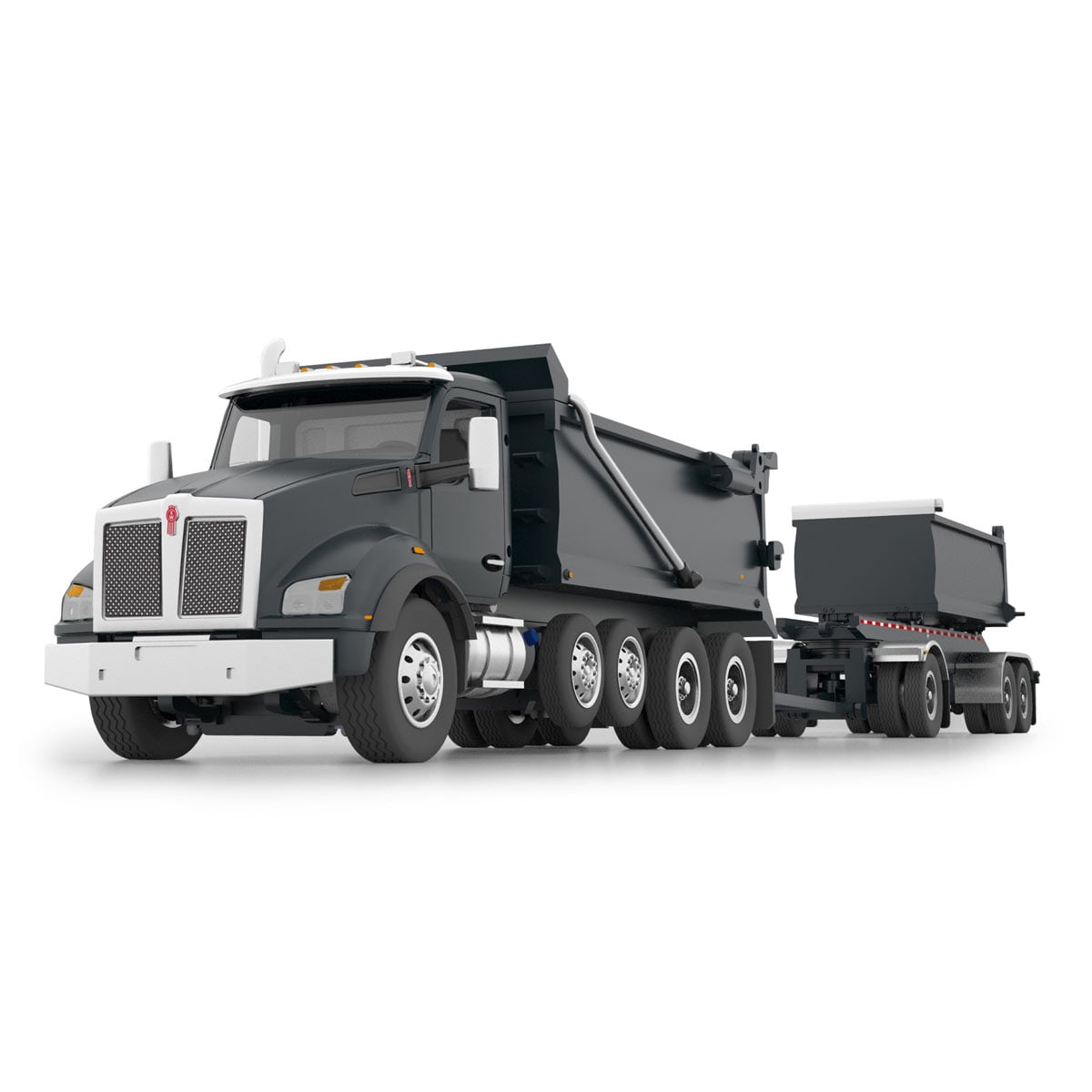 First Gear DCP 1/64 Black Kenworth T880 Rogue Dump w/ Rogue Transfer ...