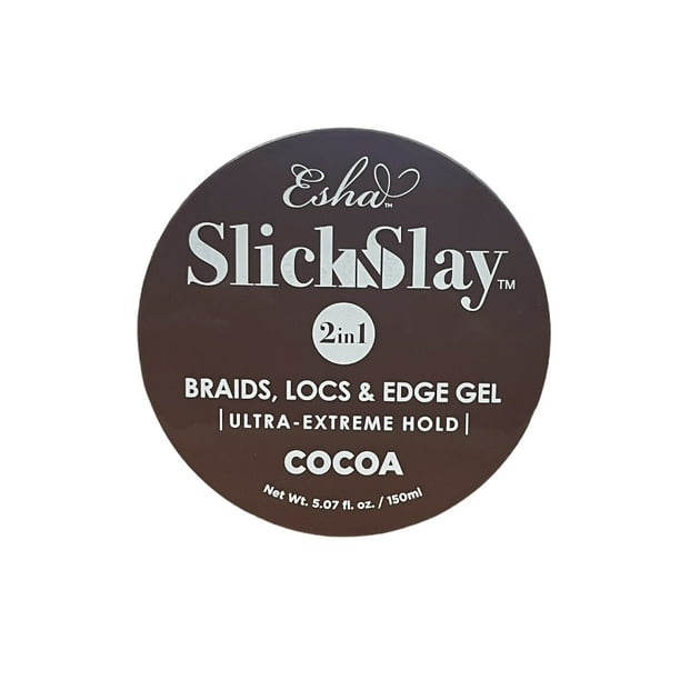 Esha Slick and Slay 2 in 1 Loc and Twist Braid and Edge Gel Cocoa Scent ...