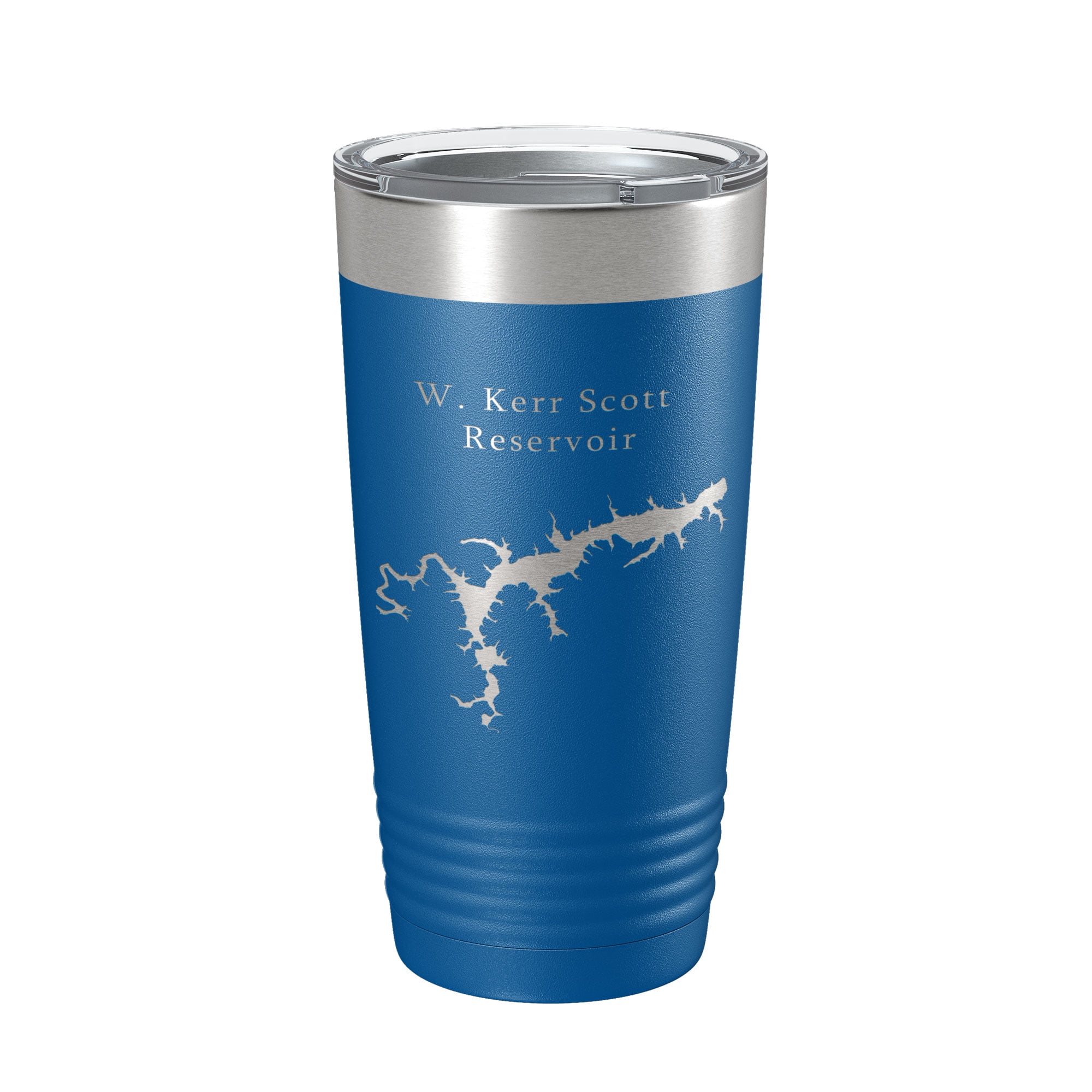W. Kerr Scott Reservoir Tumbler Lake Map Travel Mug Insulated Laser ...