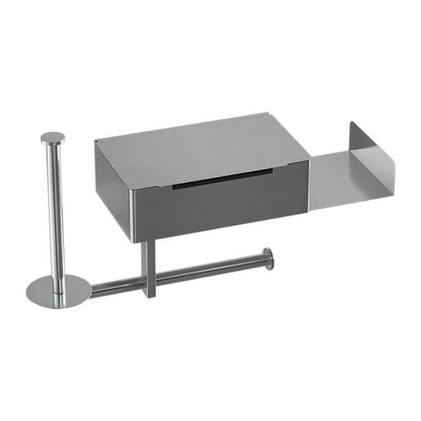 Soporte de papel higiénico Almacenamiento de papel estante de almacenamiento Medón montado en la ...