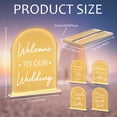 1Set Acrylic Sign Table Number Holder For Wedding Seat Reservation ...