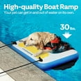 SPECSTAR Inflatable Dog Boat Ramp, Non-Slip, PVC, 34.6x24.4x3.1 Inches ...