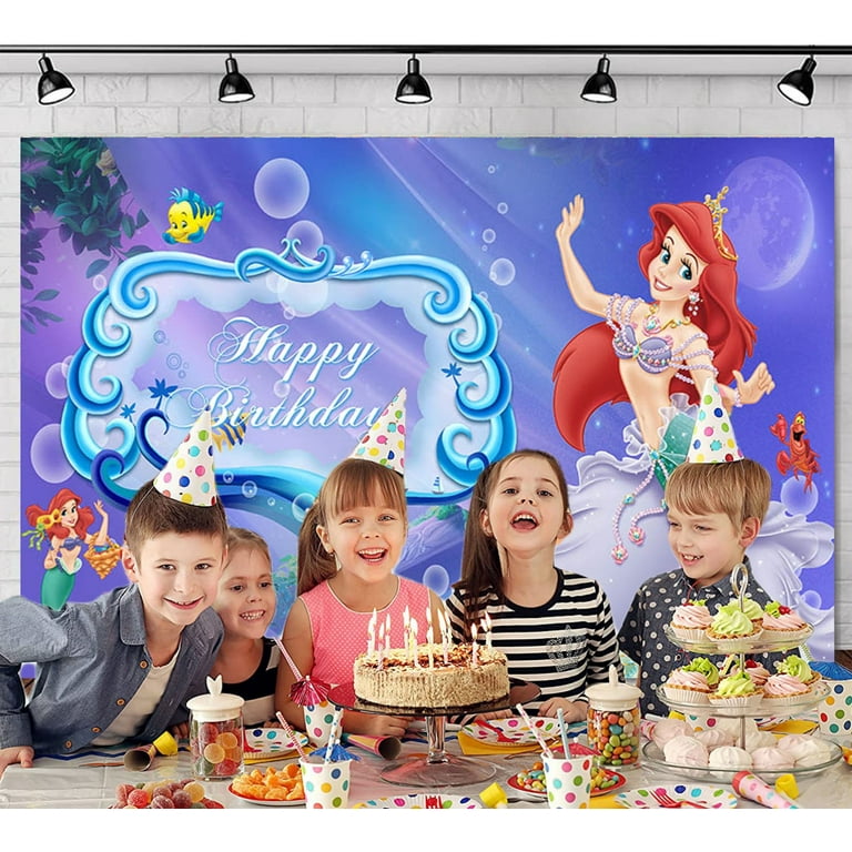 Ariel Birthday Wall Decoration Updated! Free Printable Ariel The Little ...