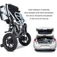 Rubicon Lightweight (30lbs) Foldable Electric Wheelchair: Travel ...