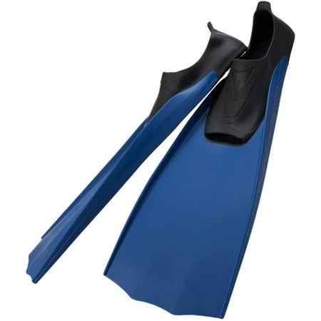 Adult Long Snorkeling Fins Full Foot Pocket Flippers Light Swim Fins ...