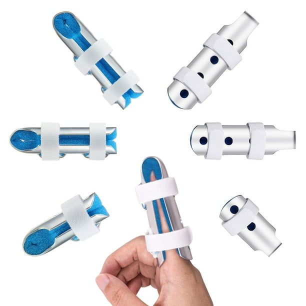 Finger Splint Finger Protection,6 Pieces Adjustable Finger Braces ...