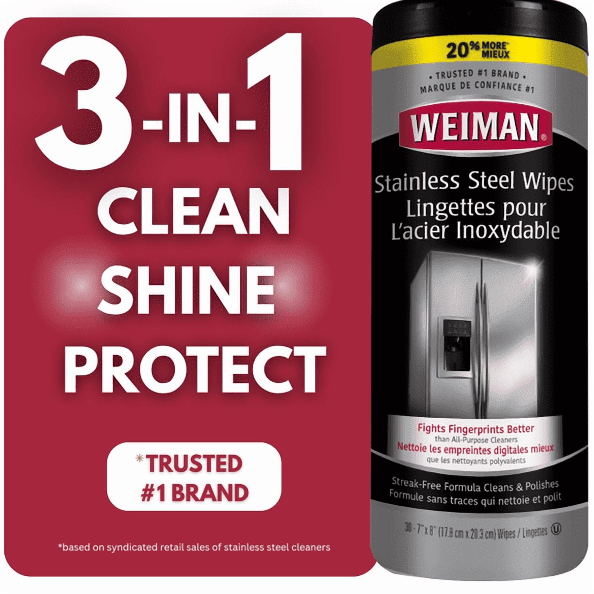 Click here for Weiman Stainless Steel Cleaner And Polish Wipes  3... prices