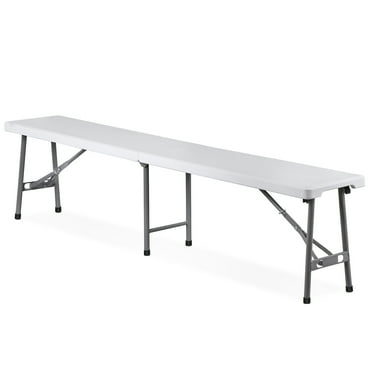 Costway 2 PCS Portable Folding Bench with Convenient Handle Non-slip ...