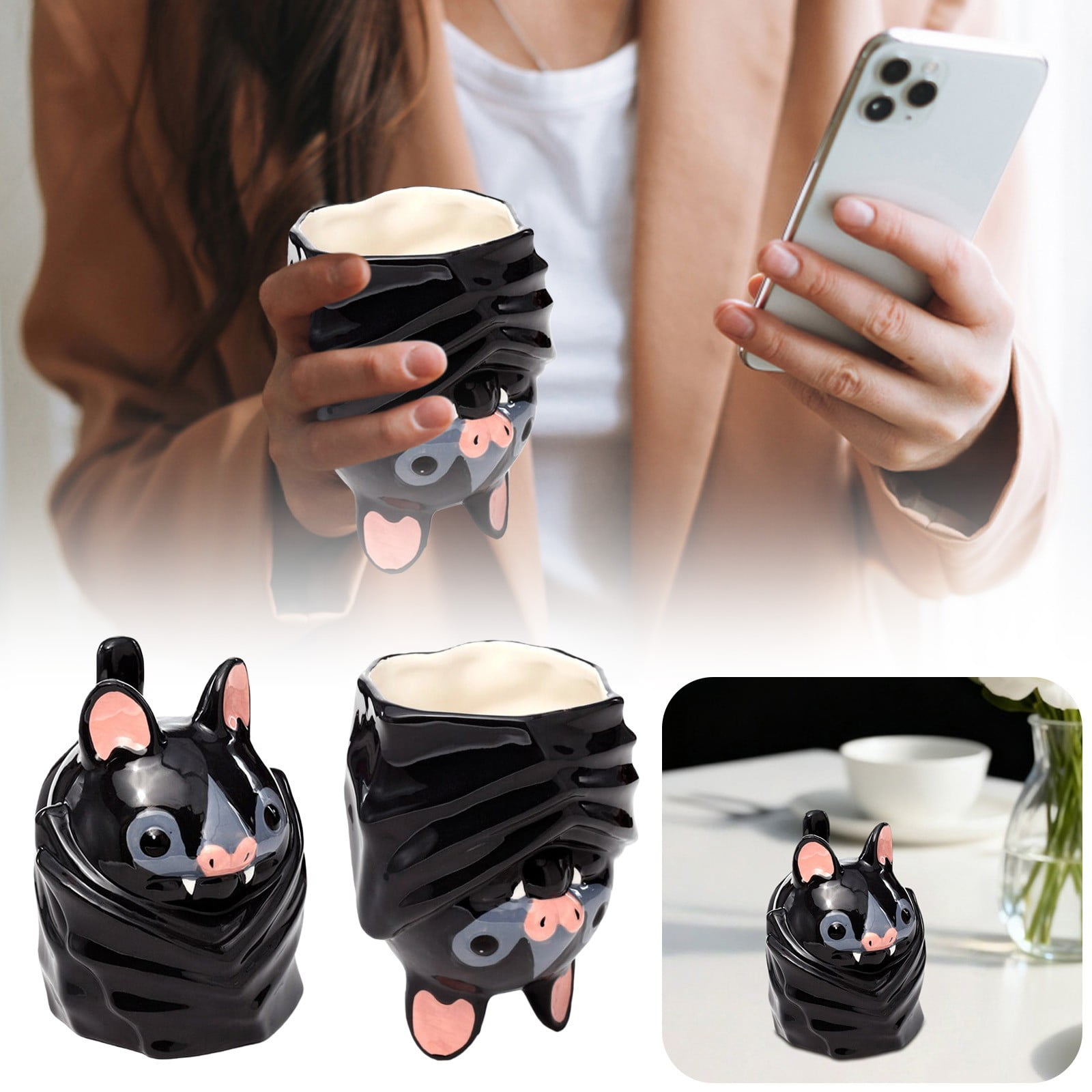 Click here for Xixi Bat Upside Down Shaped Mug And Cups Of The Ni... prices
