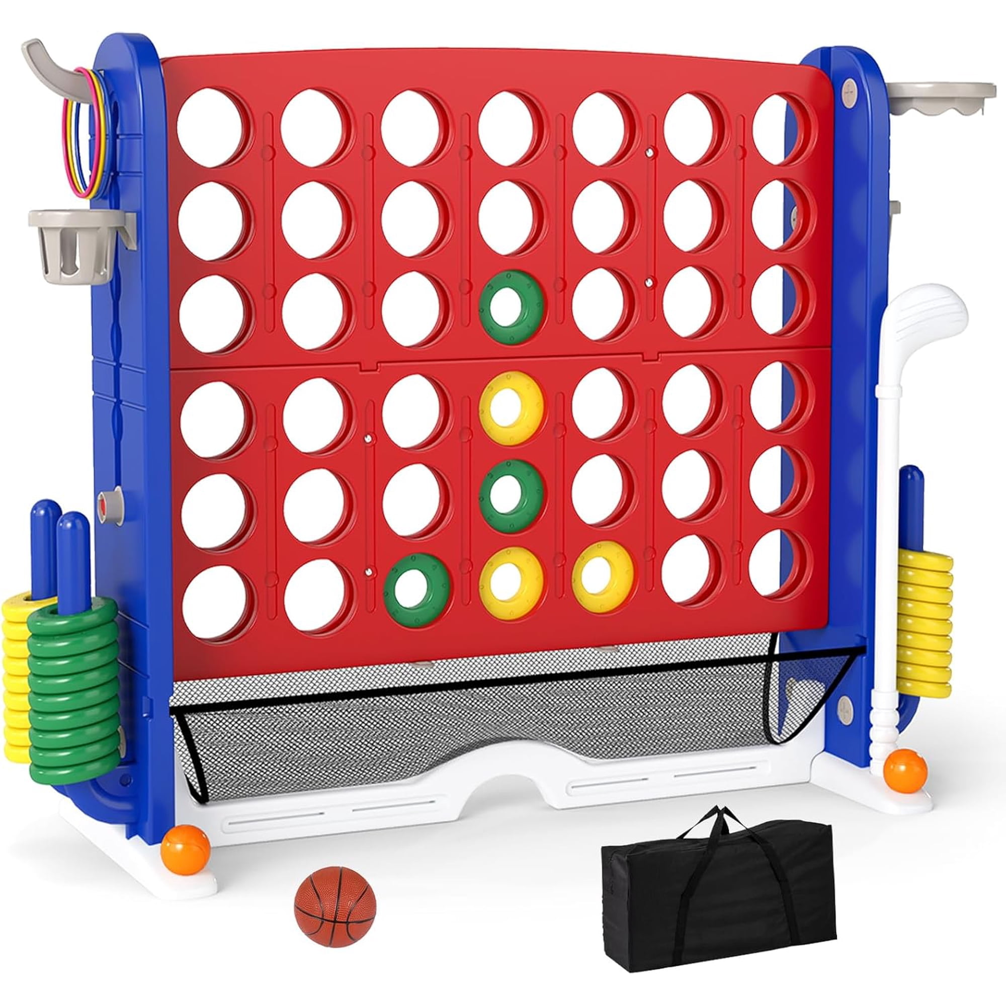 Click here for Olakids Giant 4 In A Row Game With Height Adjustme... prices