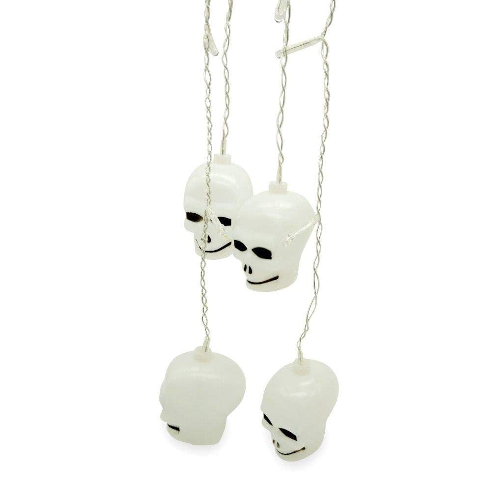 Lightahead 3.5M 96 LEDs, 16 Skull Shape LED Hanging String Light with 8 ...