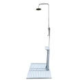 ARCTICSCORPION Portable Outdoor Shower, Solid Wood, Adjustable Pressure ...