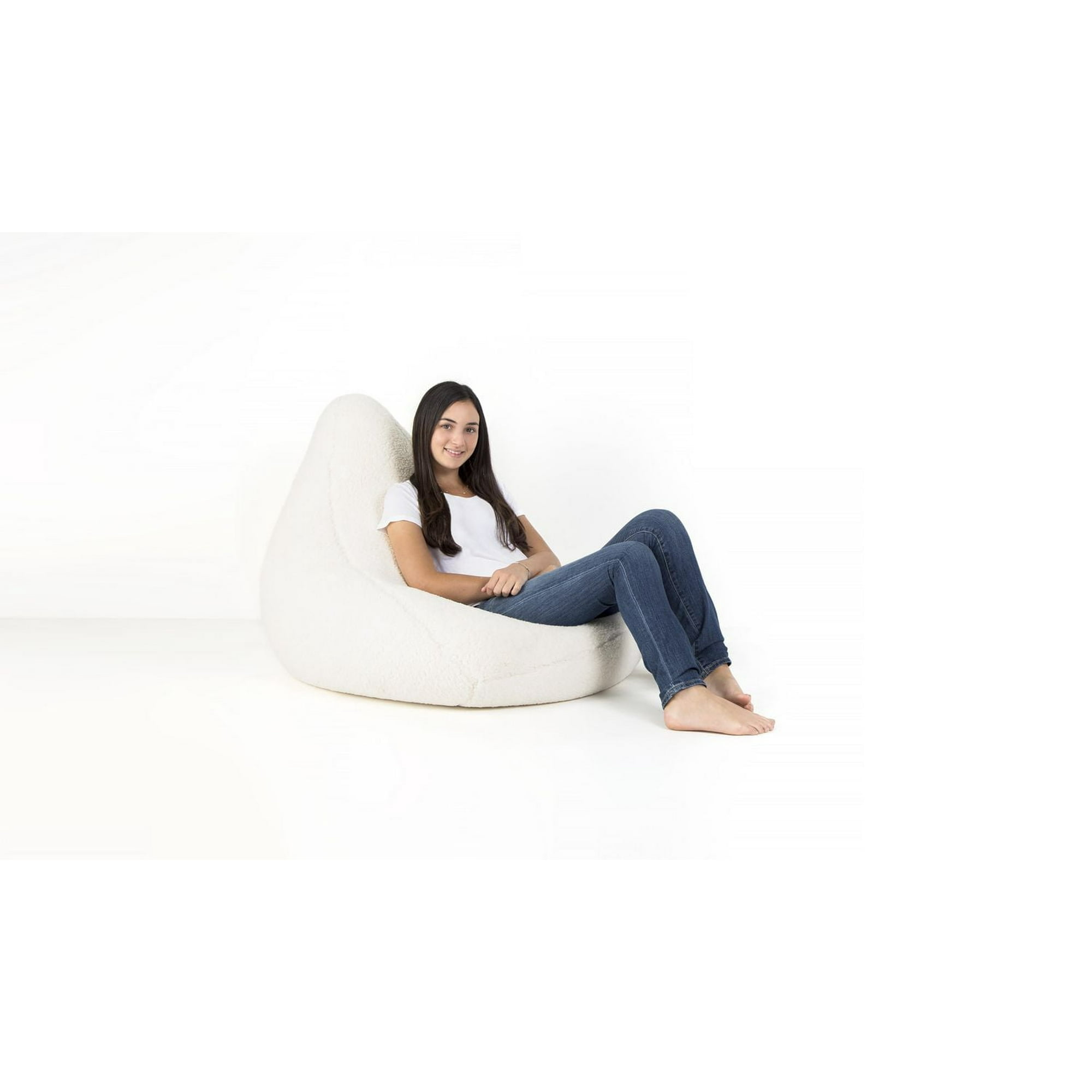 Click here for Lounge & Co White Sherpa Bean Bag Cover prices