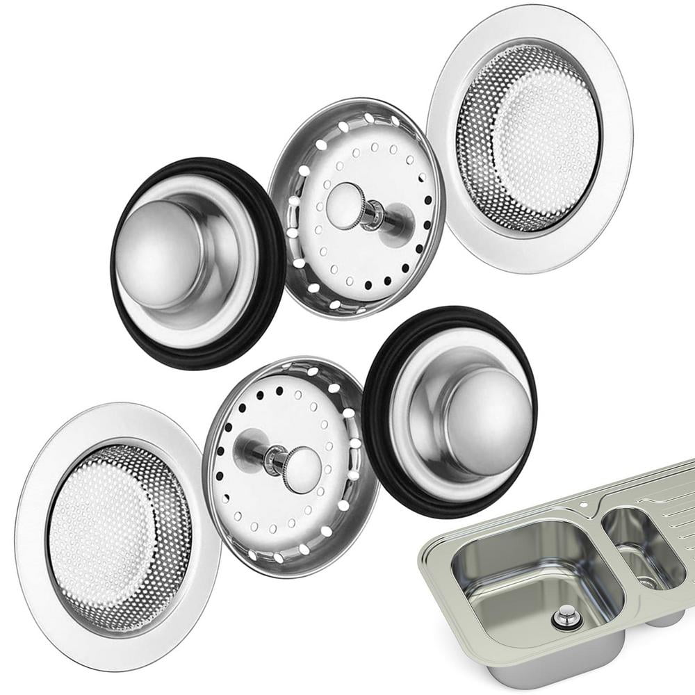 Tohuu Kitchen Sink Strainer 6pcs Heavy Duty Drain Catcher for Kitchen ...