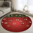 3.3ft Round Rug Christmas Area Rugs for Living Room Bedroom Washable ...