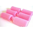 2 Pack (each contains 6 rollers) Soft PINK Foam Hair Styling Rollers ...