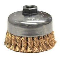Weiler Knot Wire Cup Wire Brush, Threaded Arbor, 4" 93807 - Walmart.com