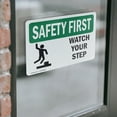 (2 Pack) Watch Your Step OSHA Safety First Sign 5 Inch X 3.5 Inch Vinyl ...