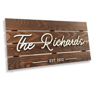 Beautifully Handcrafted and Customizable Slate Home Address Plaque (12 ...