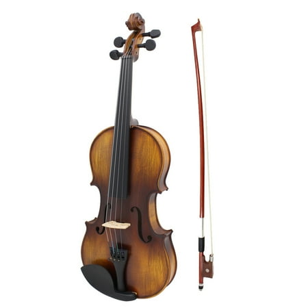 ammoon AV-508 4/4 Full Size Acoustic Violin Fiddle Kit Solid Wood Matte ...