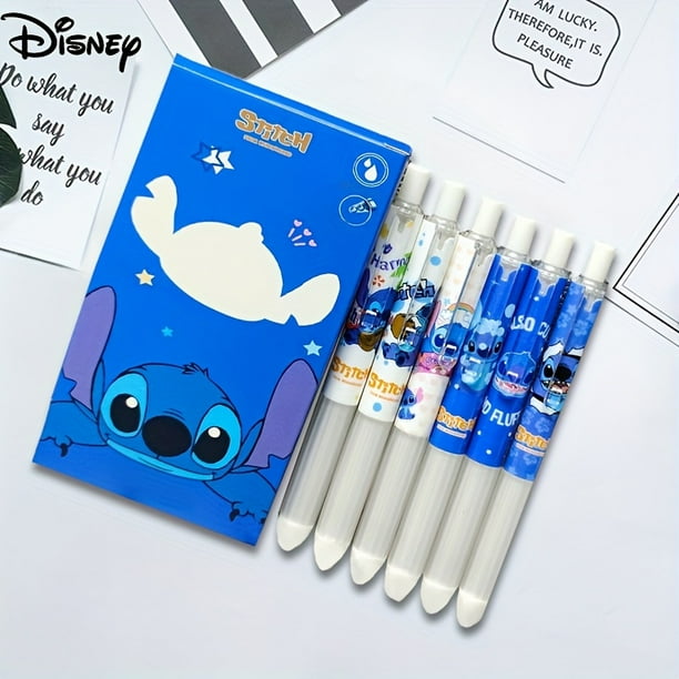 Disney Stitch Design Gel Pens, Set of 6, Cute Retractable Medium Point ...