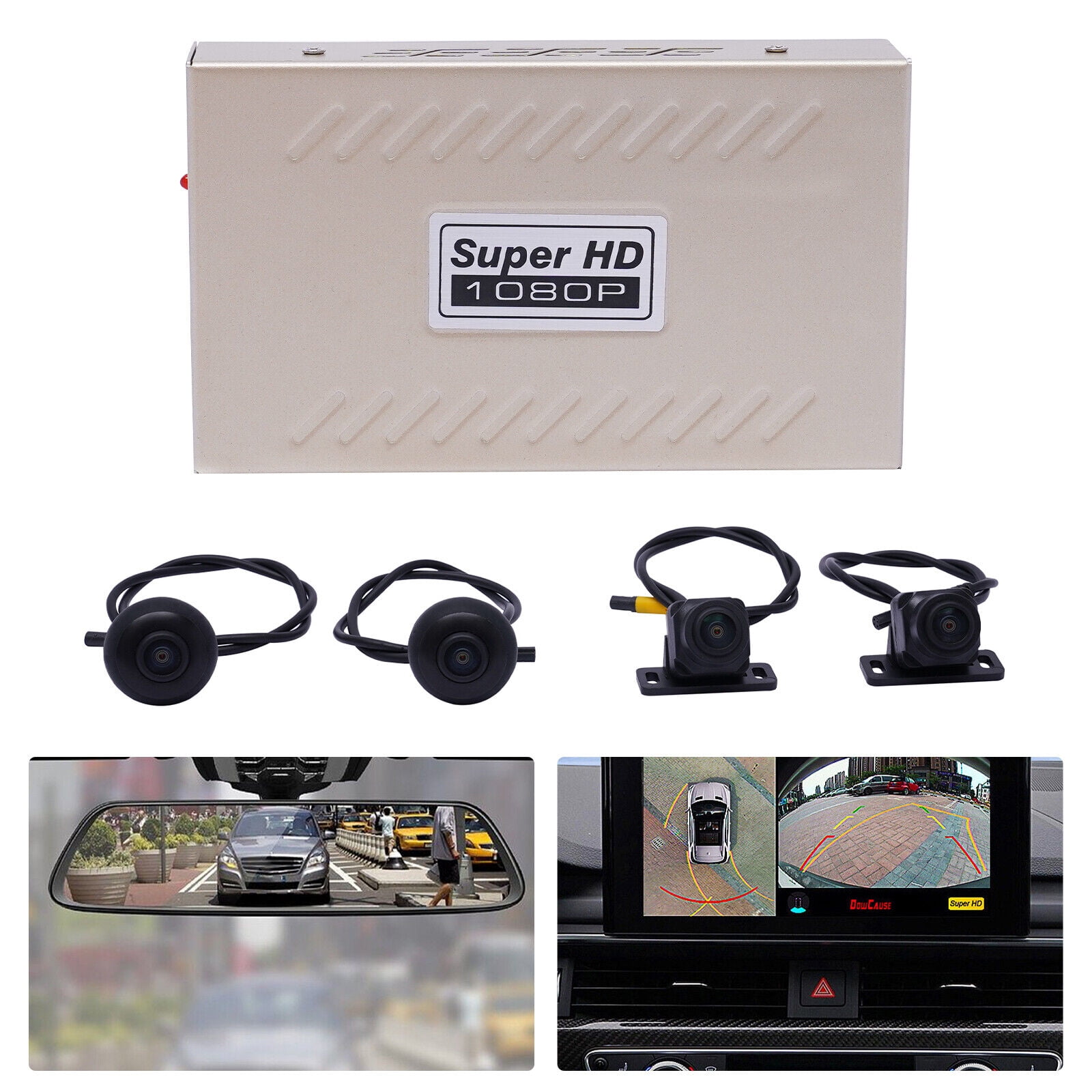 Miumaeov 1080P 4-camera Car DVR Recording 360° Seamless Bird View ...