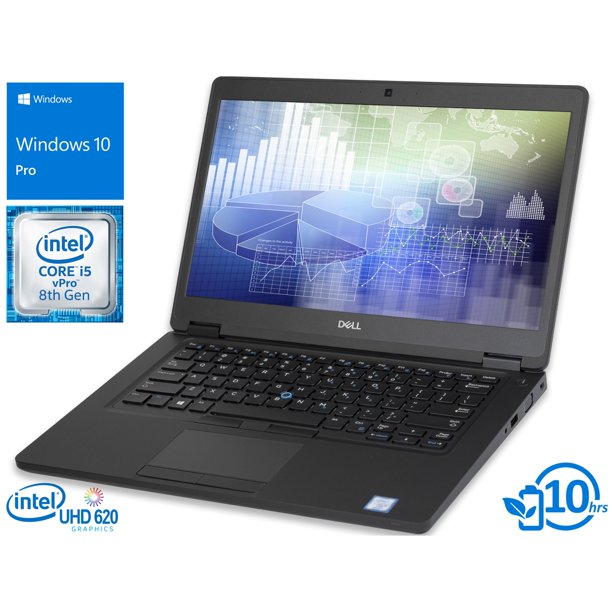 Dell Latitude 5490 Notebook, 14" HD Display, Intel Core i5-8350U Upto 3 ...